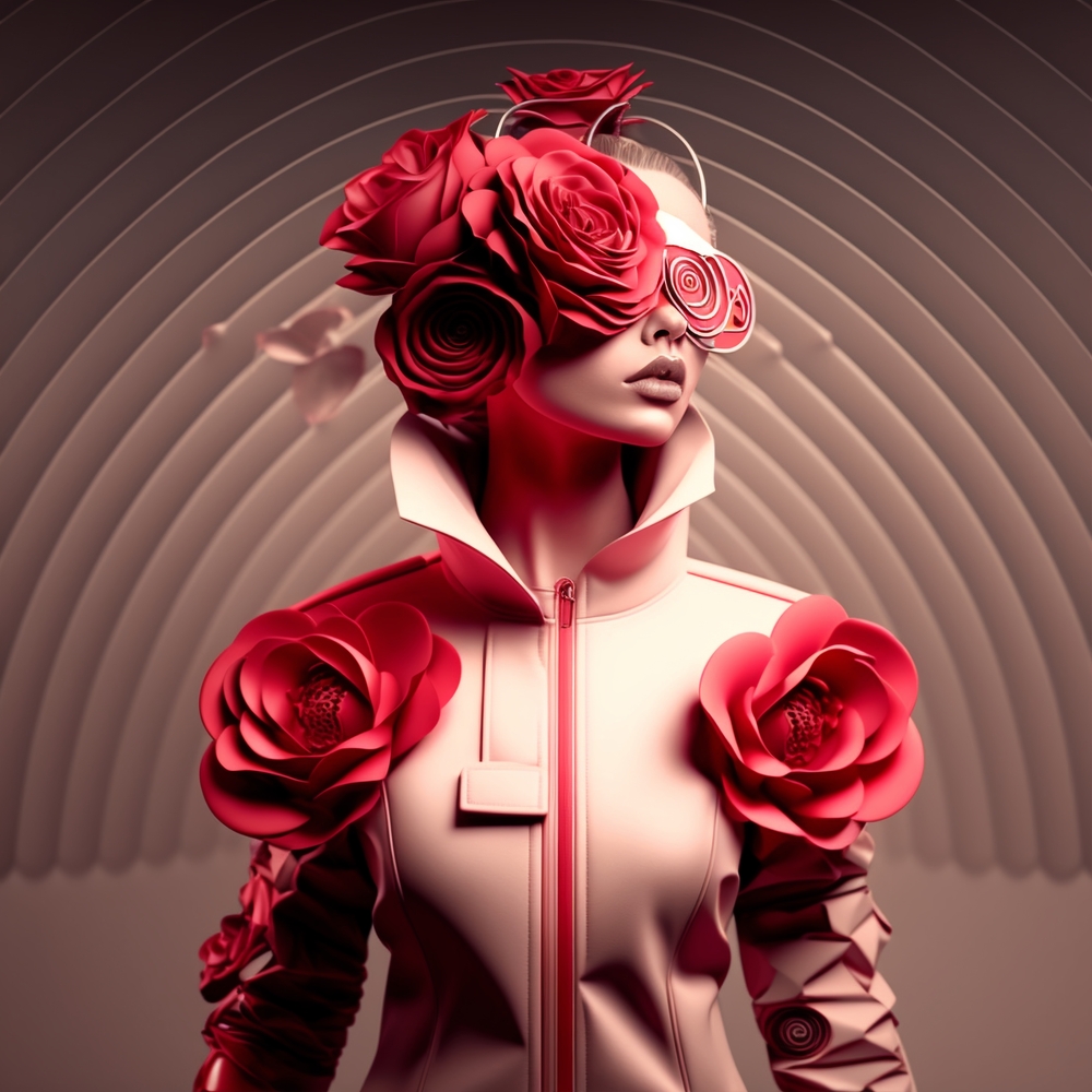 Rose See No Evil Hear No Evil Speak No Evil 010 Rare Digital Artwork Makersplace