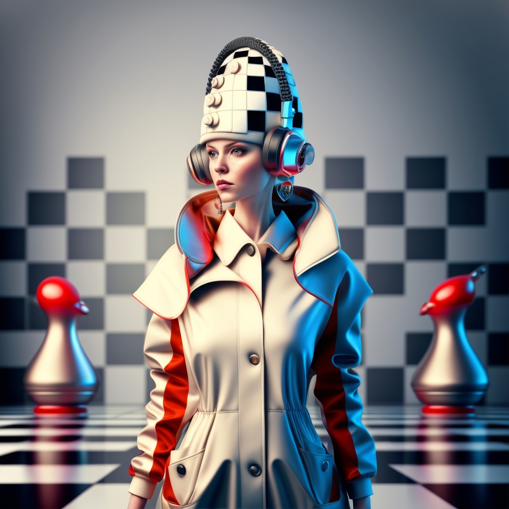 Chess See No Evil Hear No Evil Speak No Evil 005 Rare Digital Artwork Makersplace